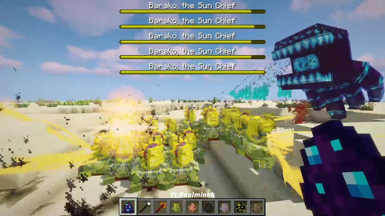 CAN 20 BARAKO DEFEAT COSMIC FIEND???? | Minecraft Epic Battle | Mowzies ...