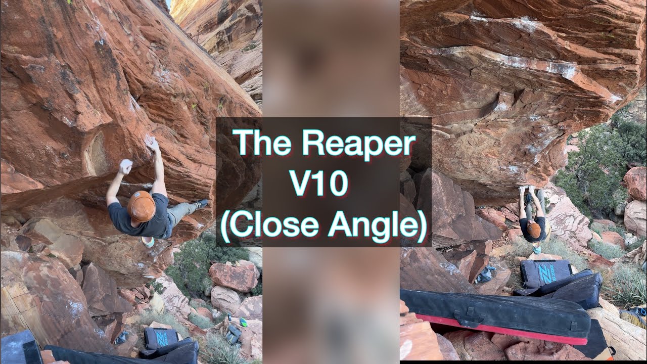 The Reaper V10 (7C+) (Angle 2) - First Creek Canyon • Red Rock ...