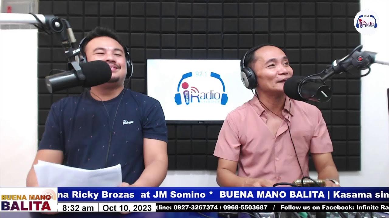 OCTOBER 10, 2023 | BUENA MANO BALITA | KASAMA SINA RICKY BROZAS AT JM SOMINO - YouTube