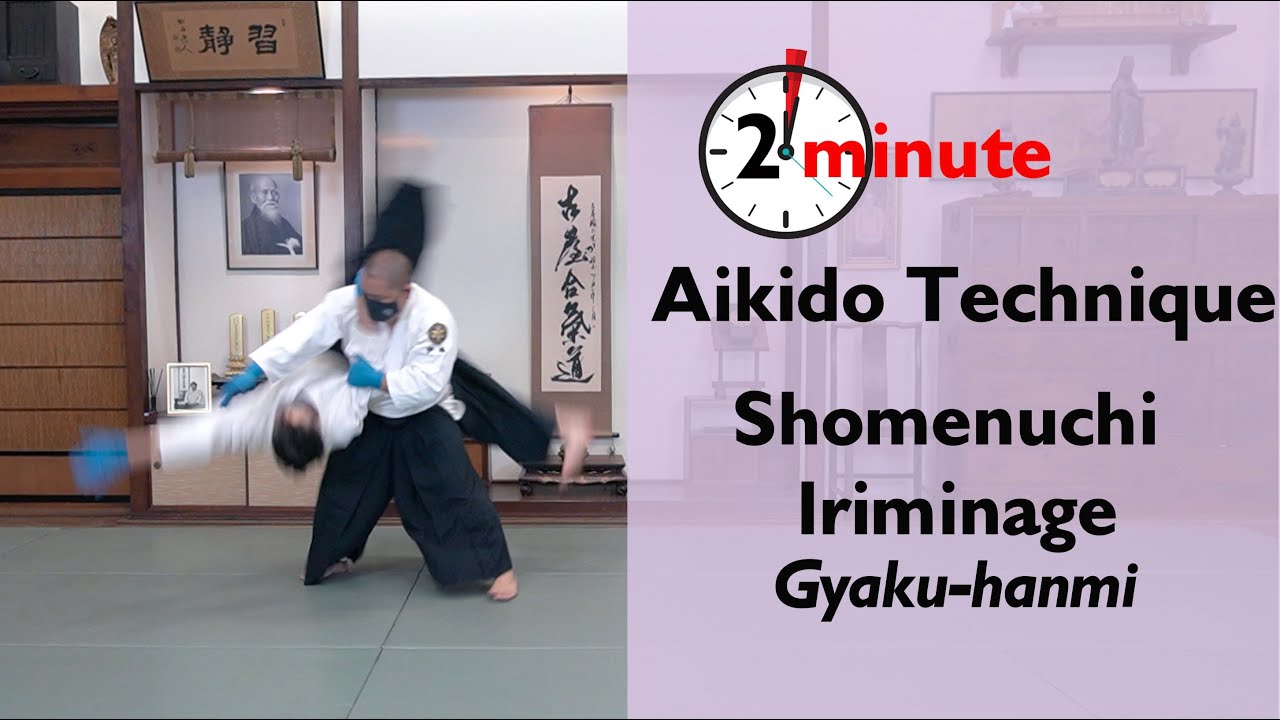 Shomenuchi Iriminage Gyaku Hanmi - The Aiki Dojo 2 Minute Technique # ...