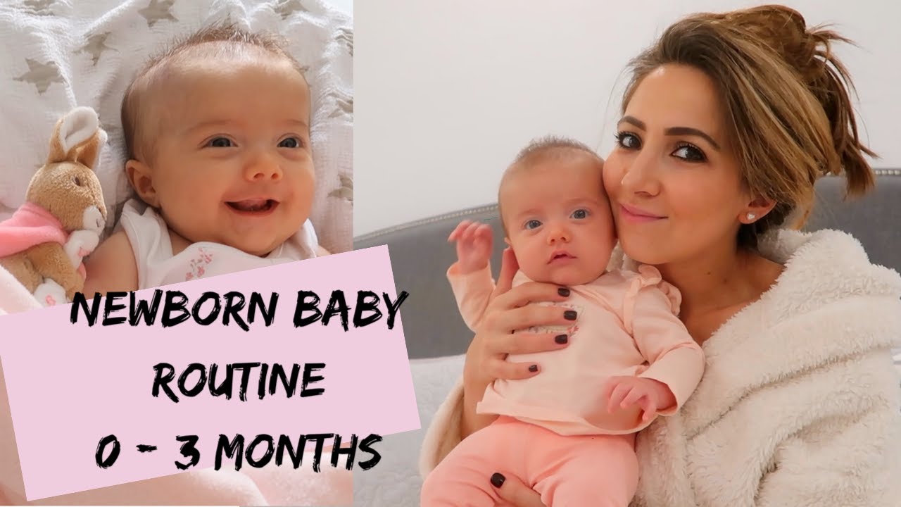 NEWBORN BABY ROUTINE 0-3 MONTHS | DAY AND NIGHT - YouTube