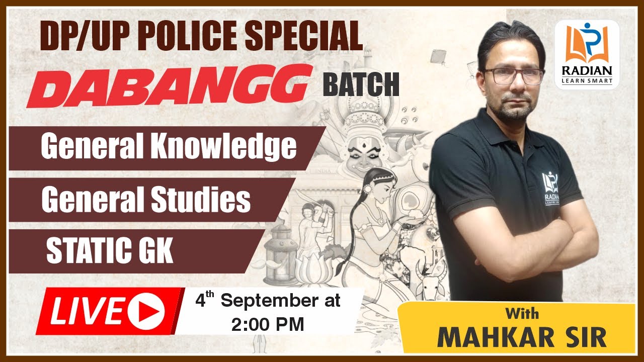 Important General Studies Practice Set for UP/DP |Static GK & GK ...