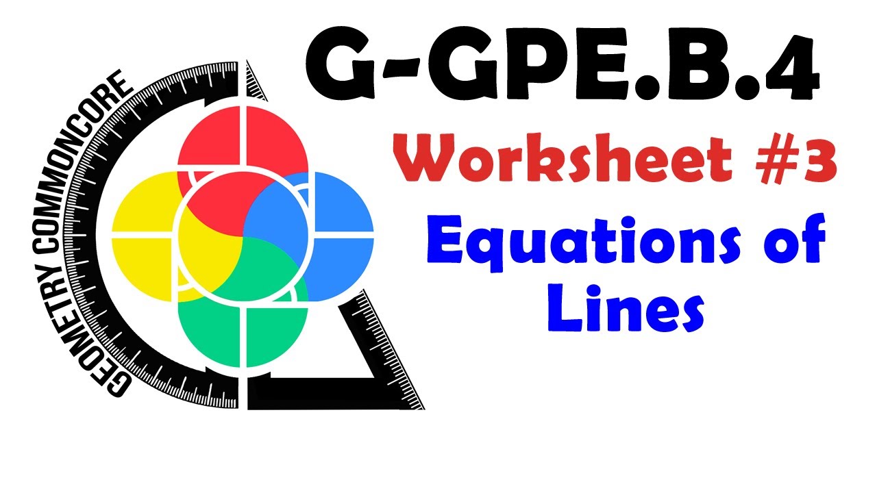 G.GPE.B.4 - Equations of Lines & their different Formats - YouTube