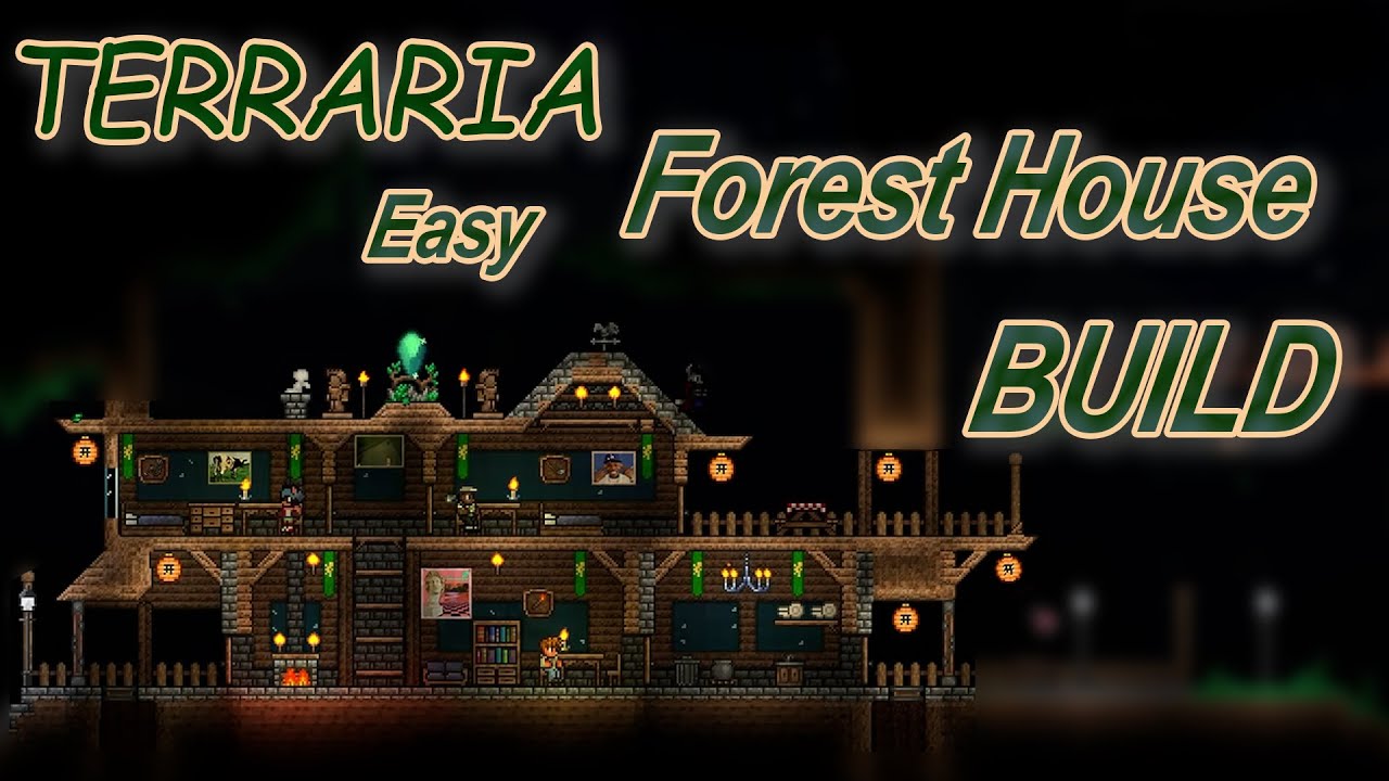 Terraria easy Forest house Build - YouTube