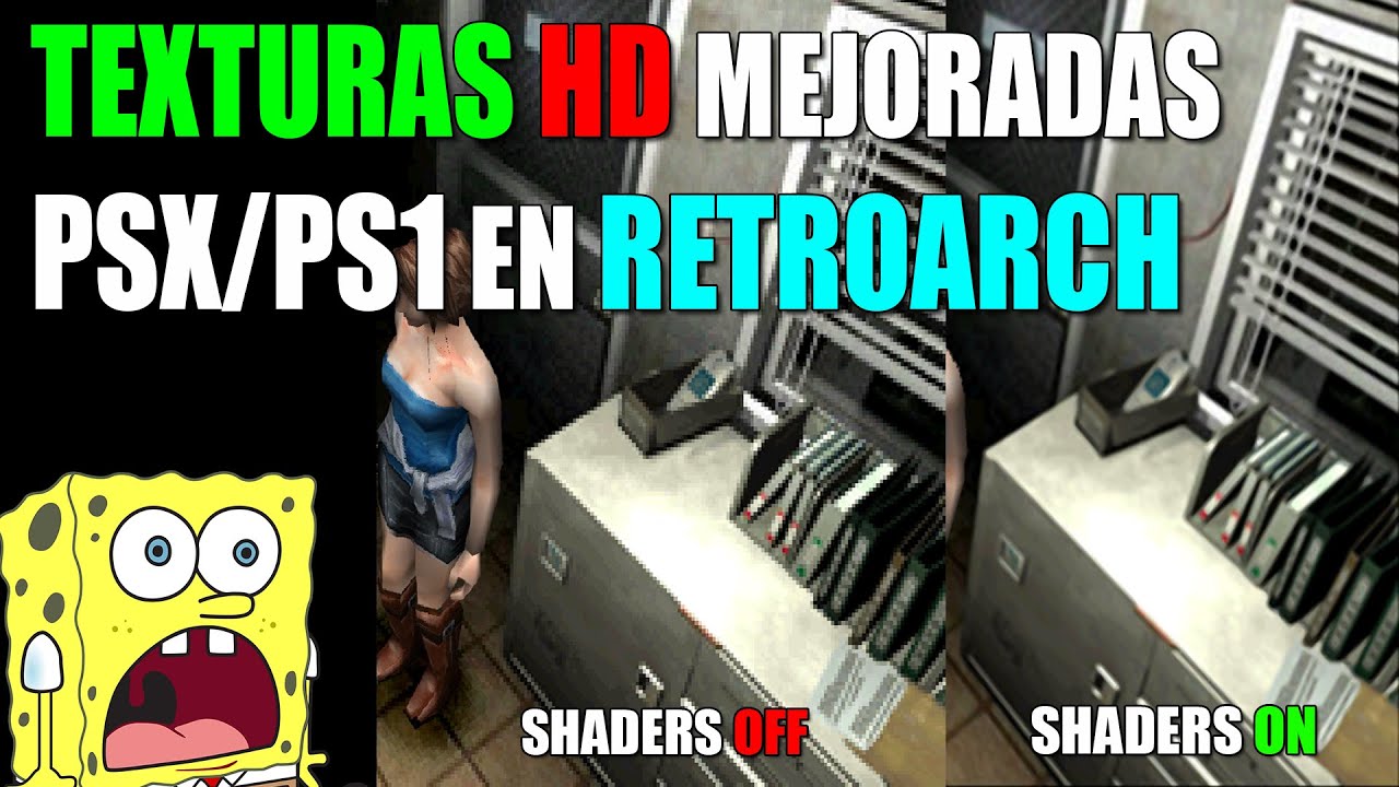 MEJORAR TEXTURAS 2D EN PSX | ACTIVAR SHADERS EN RETROARCH WINDOWS - YouTube