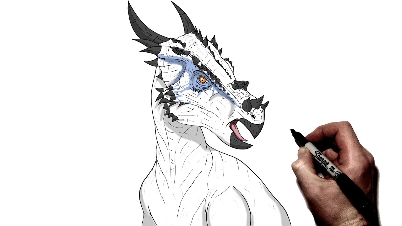 How To Draw Dracorex | Step By Step | Jurassic World - YouTube