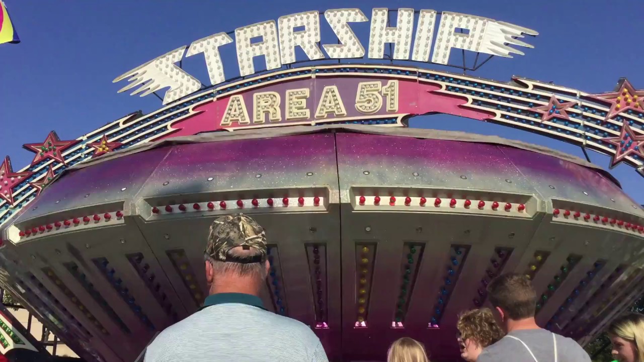 Starship Area 51 ride - Kentucky State Fair 2017 - YouTube