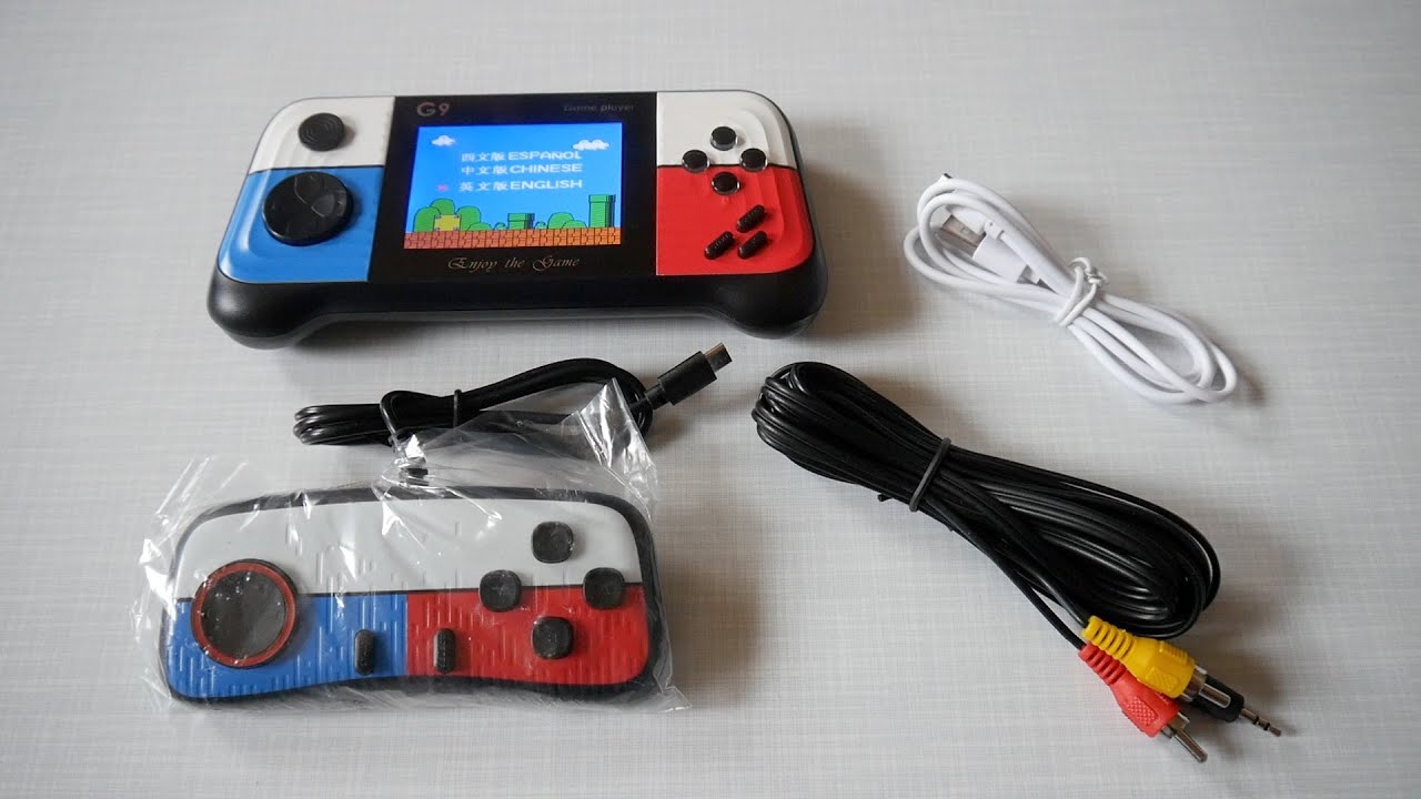 OSDUE G9 Handheld / 8 Bit / 666 Spiele / 2.Controller / AV-Kabel / 27 ...