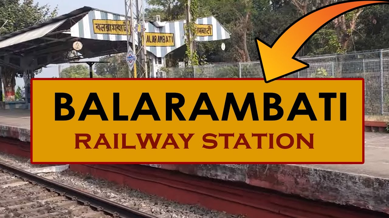 BLAE, Balarambati railway station West Bengal, India in 4k ultra HD ...