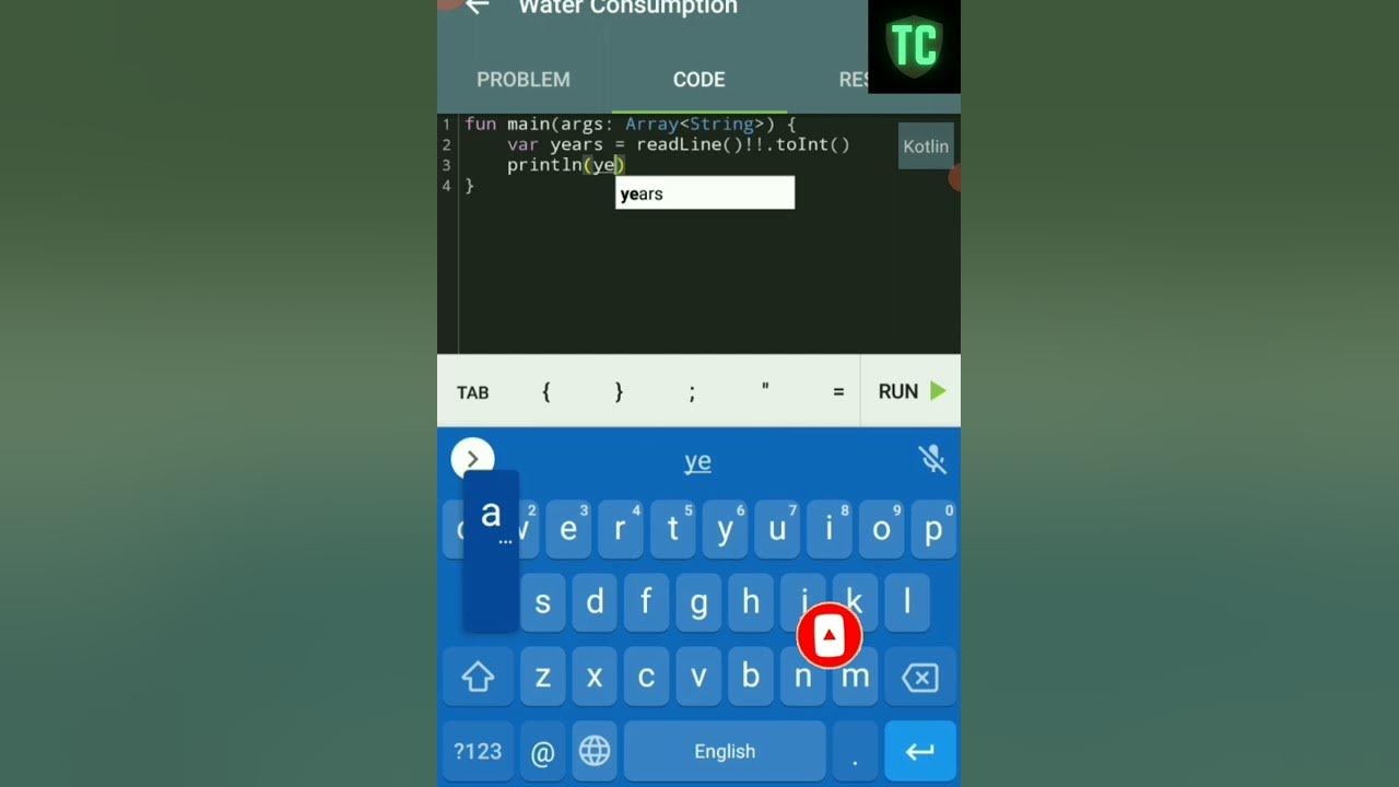 water consumption Kotlin project answer | Kotlin program answer sololearn@technicalcourses - YouTube