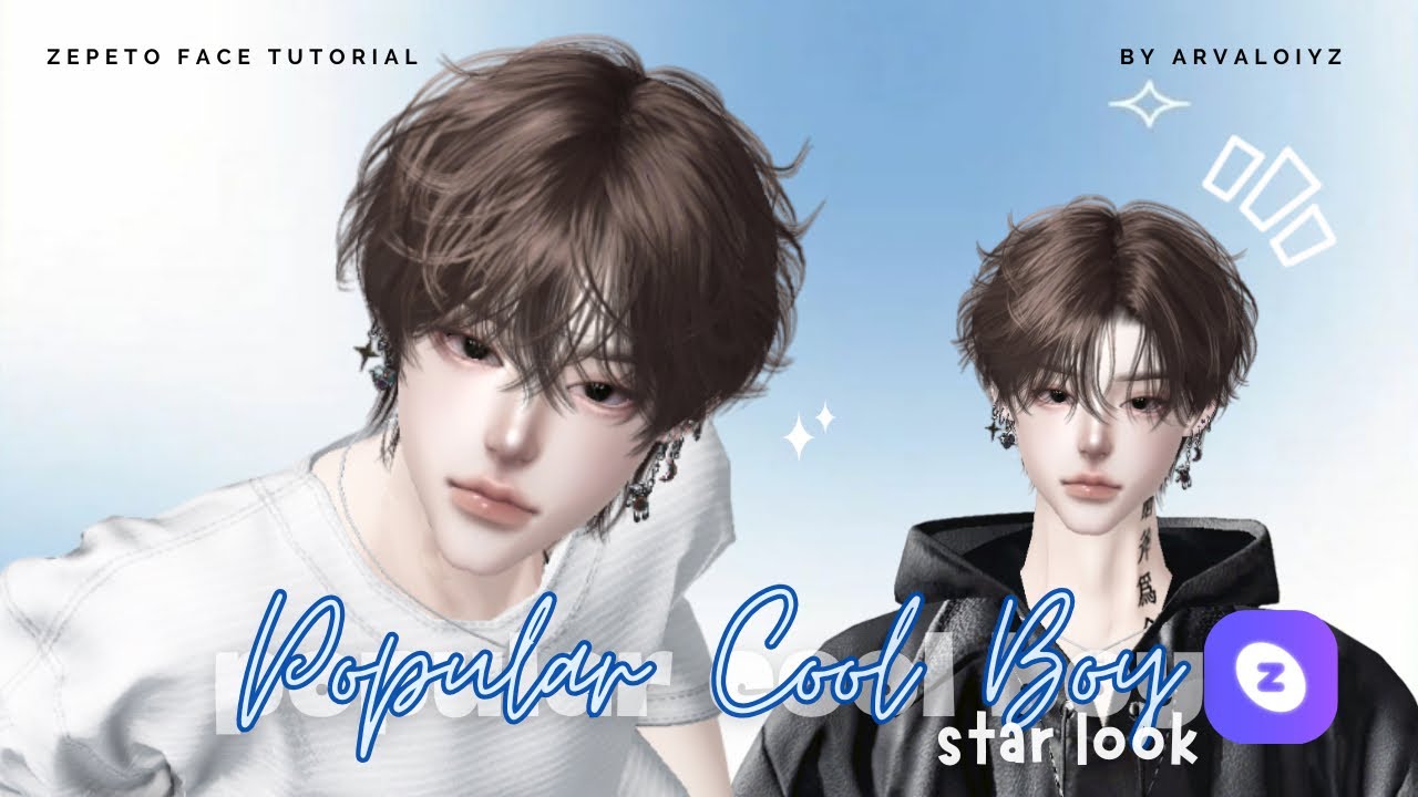 Zepeto Face Tutorial‼️ Popular Cool Boy Look💋 [Oplas Zepeto] Non Pro ...