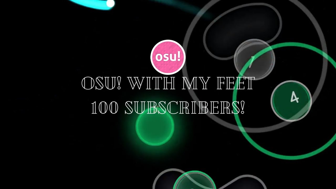 I played osu!, with MY FEET... How did it go? - YouTube