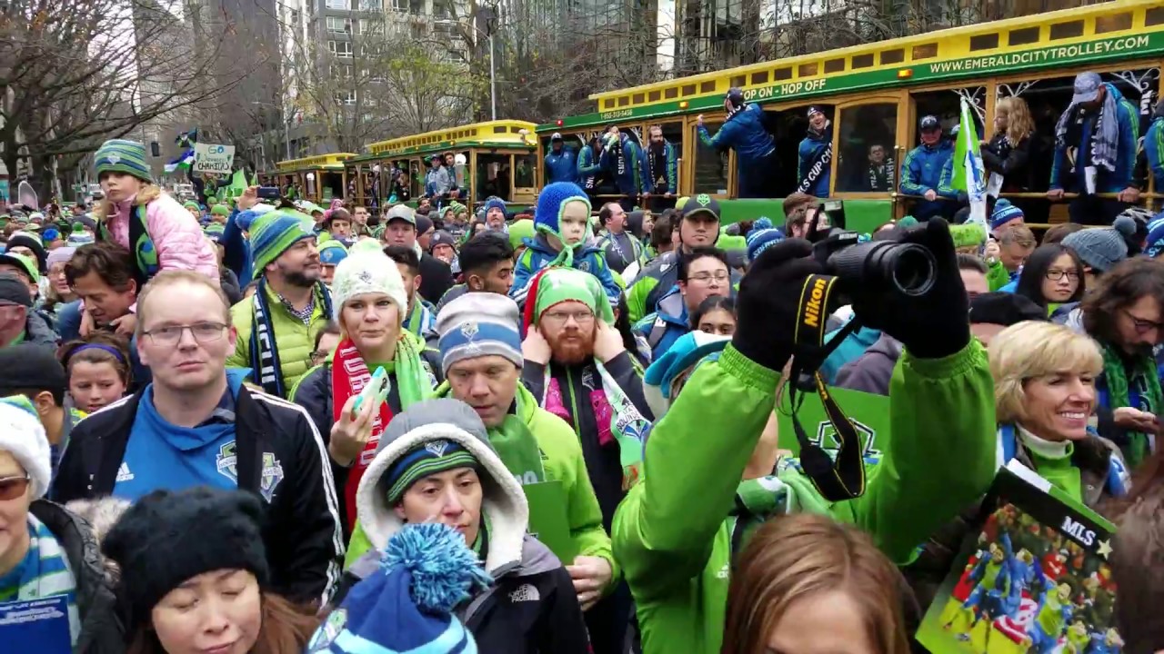 Seattle Parade for Sounders FC - YouTube