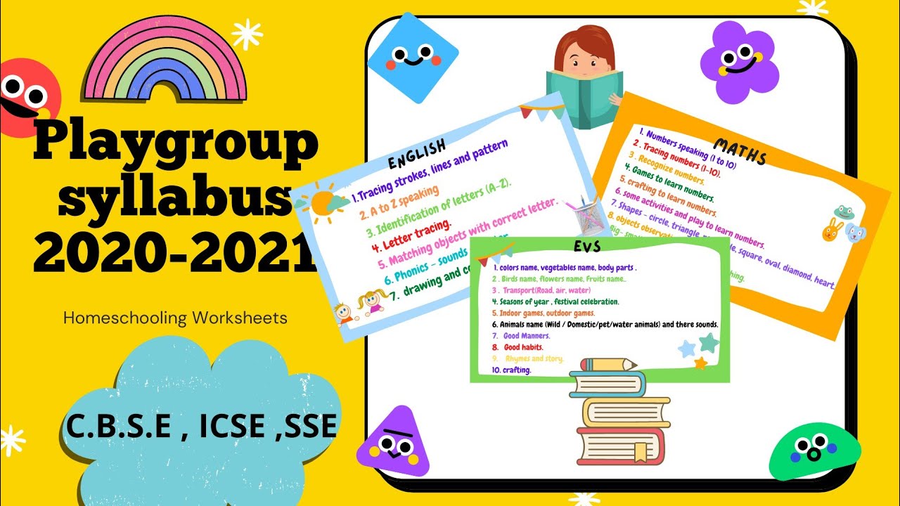 playgroup syllabus 2020-2021| syllabus 2021| pre nursery syllabus ...
