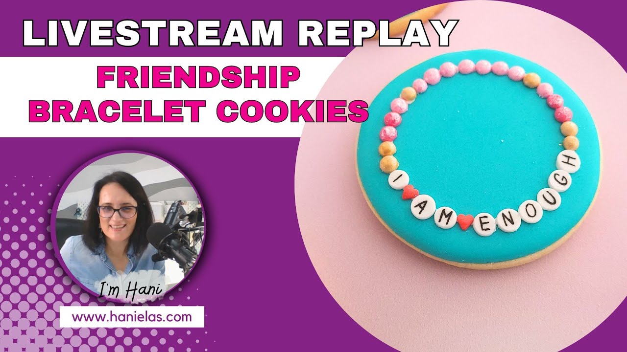 Friendship Bracelet Cookies - Live Cookie Decorating - YouTube