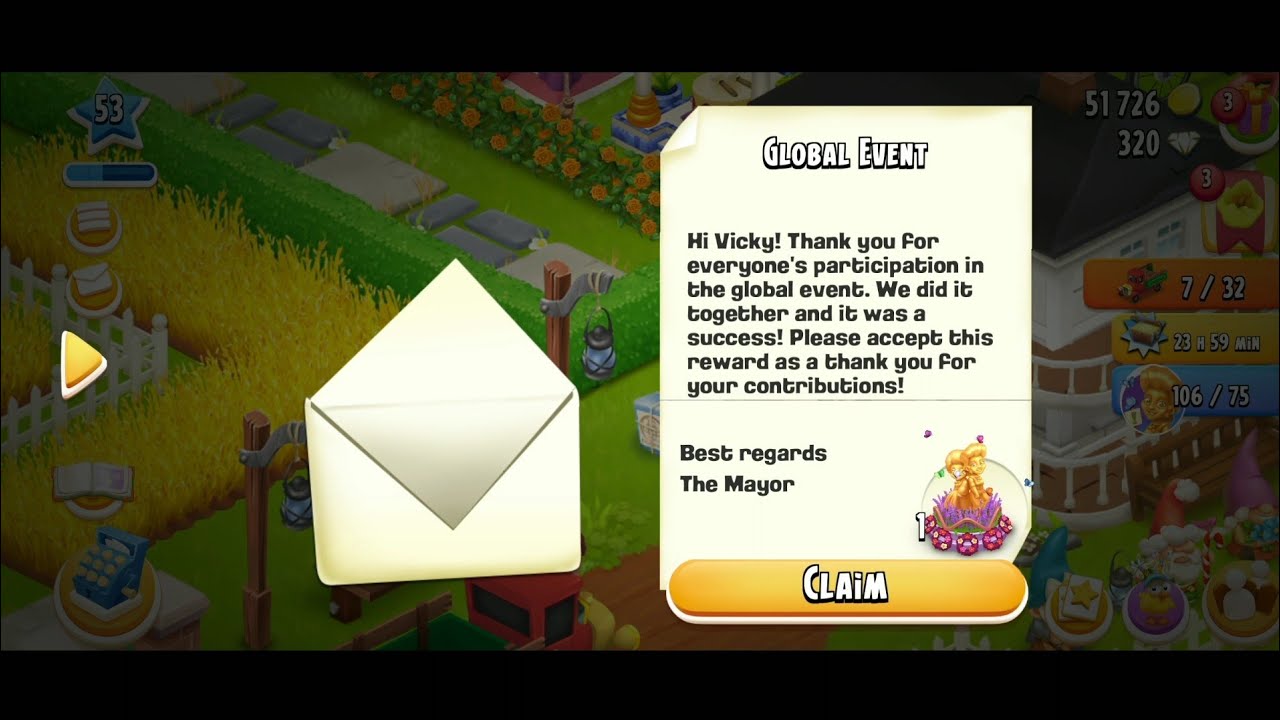 Hay Day Gameplay Level 53 | Woman's Day Help Task Reward - YouTube