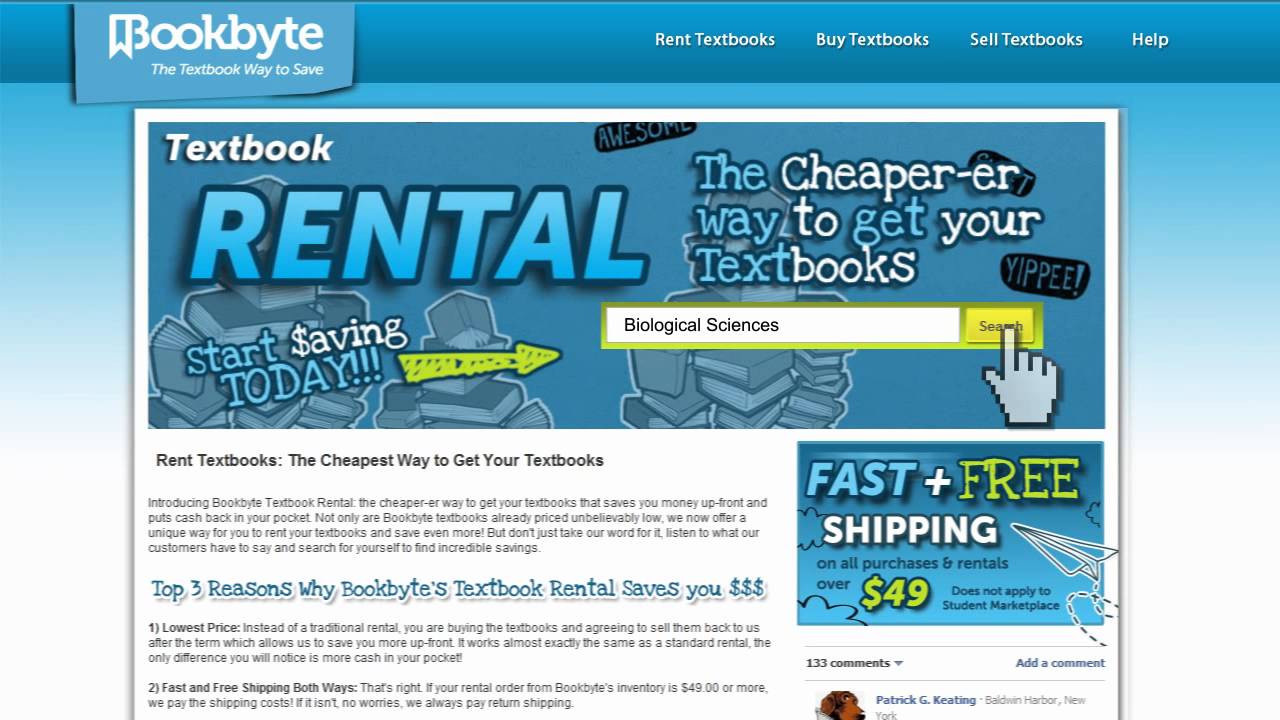 Bookbyte Textbook Rental Program - YouTube