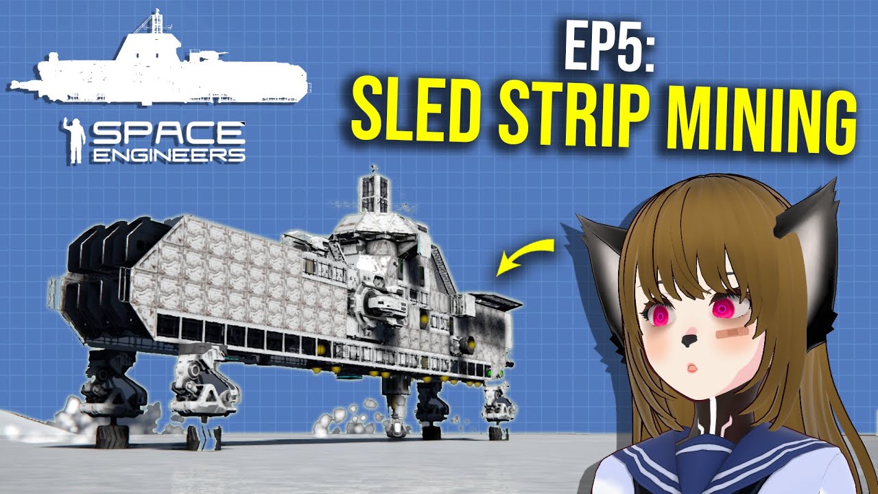 Space Submariner EP5 - Sled Strip Mining, Space Engineers Survival - YouTube