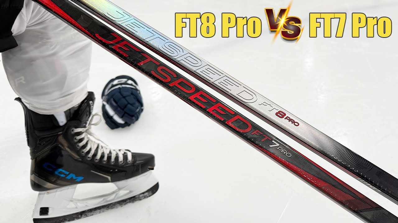 CCM JETSPEED FT8 Pro vs FT7 Pro - Hockey Stick Review - YouTube