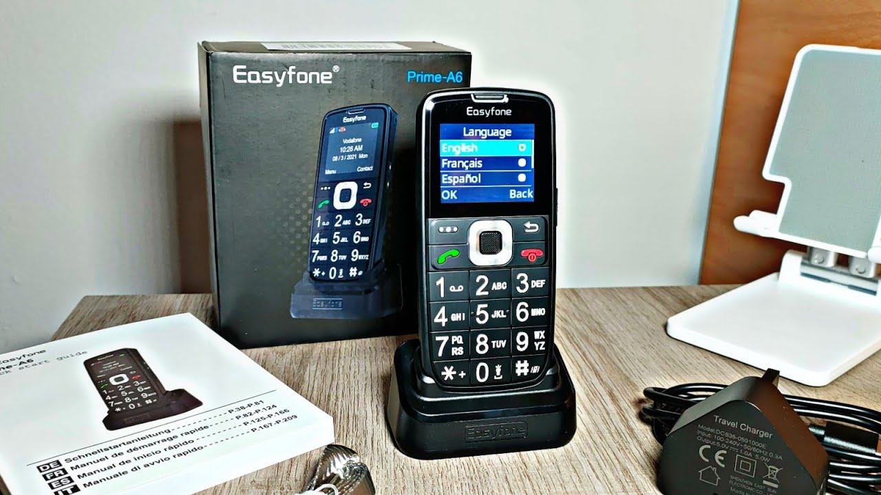 Easyfone Prime A6 Big Button Senior Mobile Phone (Review) - YouTube