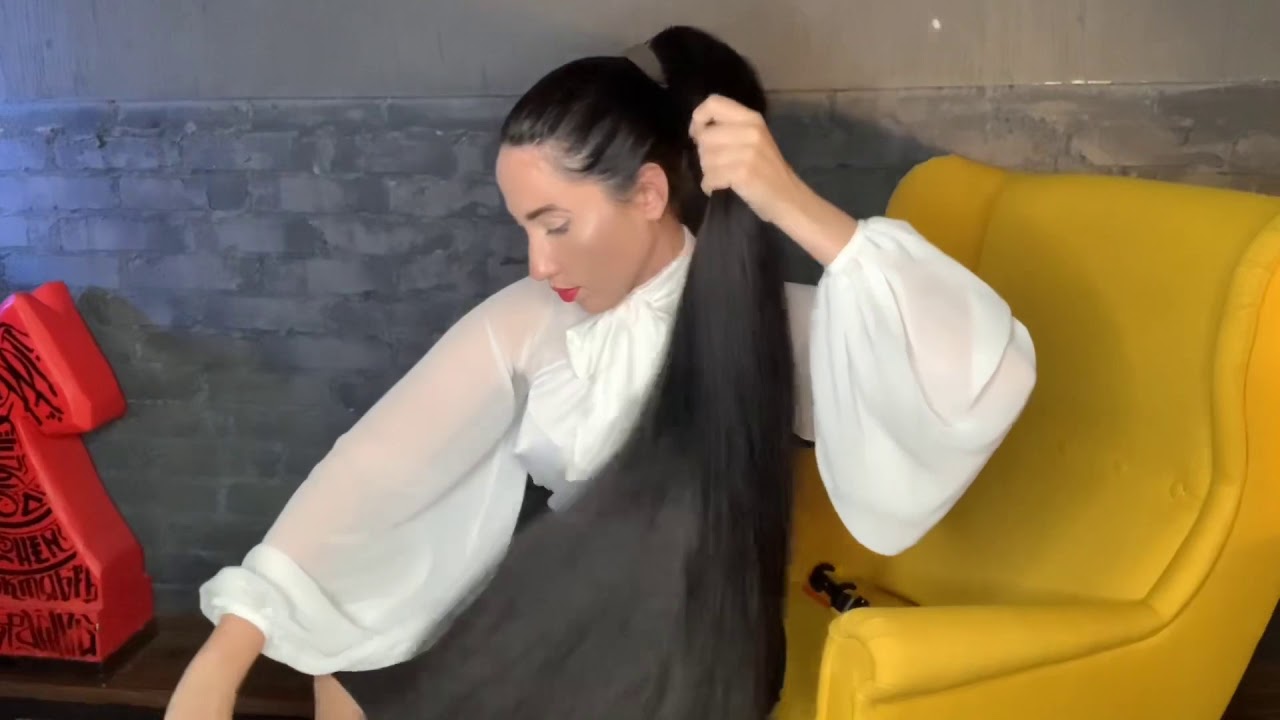 Hair play. Pull ponytail. Braid preview - YouTube