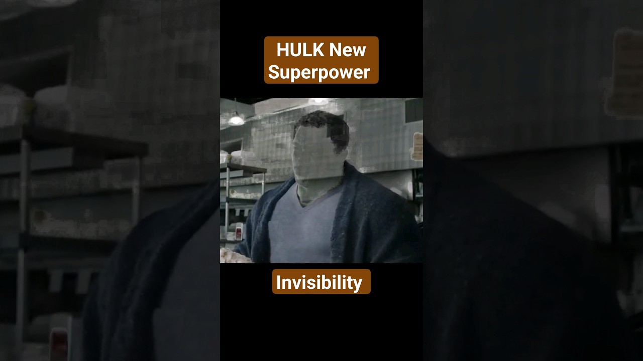 Hulk New Superpower: Invisibility #marvel #avengers #hulk - YouTube