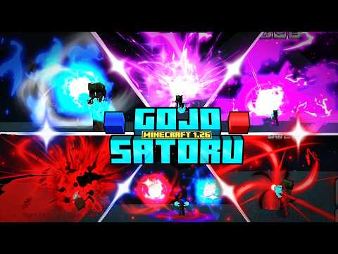 Minecraft Gojo Satoru Addon RELEASE! || Regular Weapons Addon V1.5