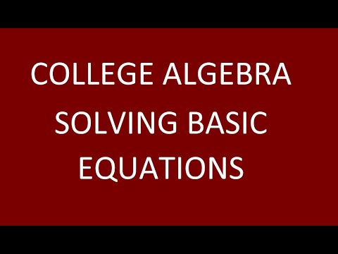 Basic Equations