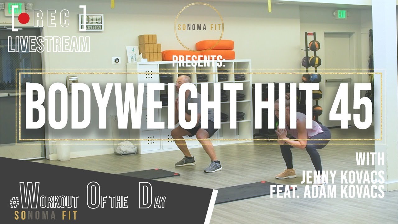 BIG ANNOUNCEMENT! | Bodyweight HIIT 45 with Jenny & Adam | Workout of ...
