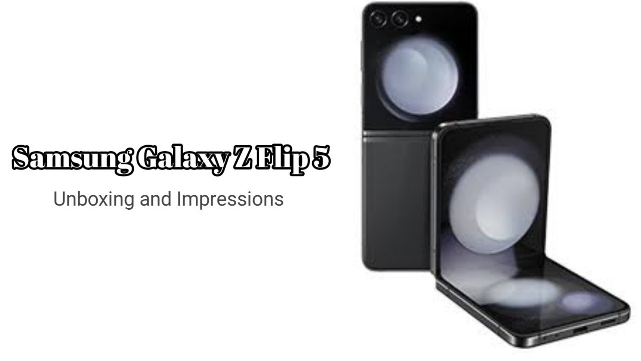 Samsung Galaxy Z Flip 5 Unboxing and First Impression (Graphite) - YouTube