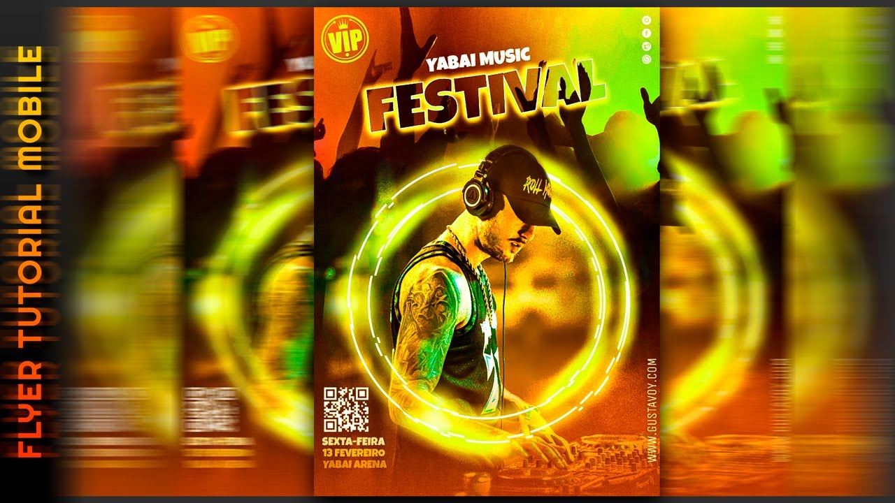 Como criar FLYER pelo celular | Criar banner Eventos Shows DJ Reggae ...