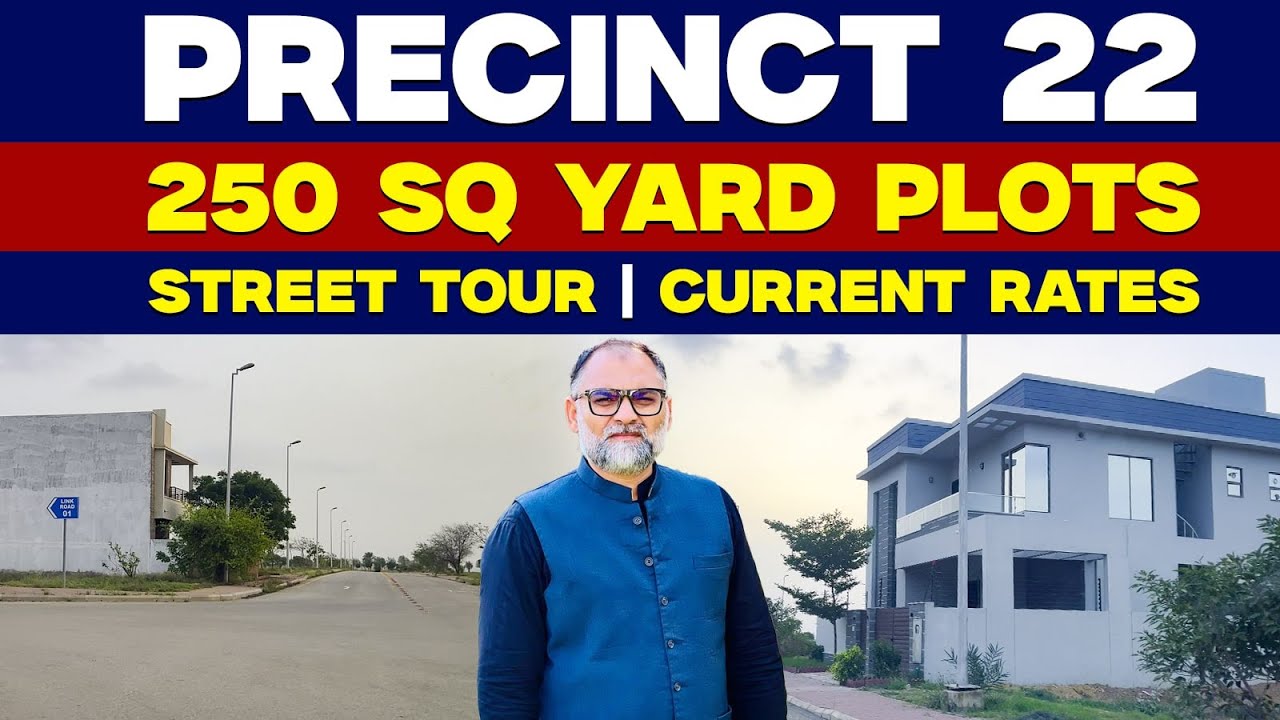Precinct 22 Latest Street Tour| 250 Sq Yard Plots Chance Deal| Bahria ...