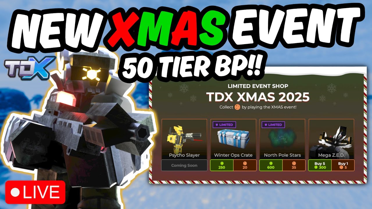 TDX CHRISTMAS EVENT UPDATE LIVE (MAN VS STEEL) | ROBLOX - YouTube