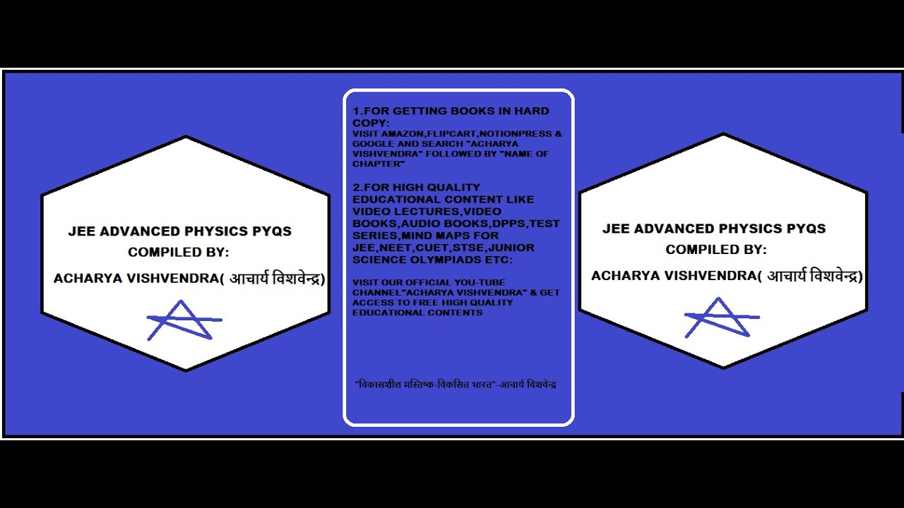 VIDEO BOOK-JEE(MAIN+ADVANCED)PHYSICS-CLASS-11- PYQS(9--14)-ACHARYA ...