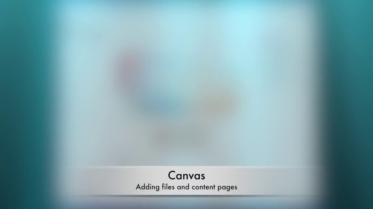 Canvas Adding files and content pages - YouTube