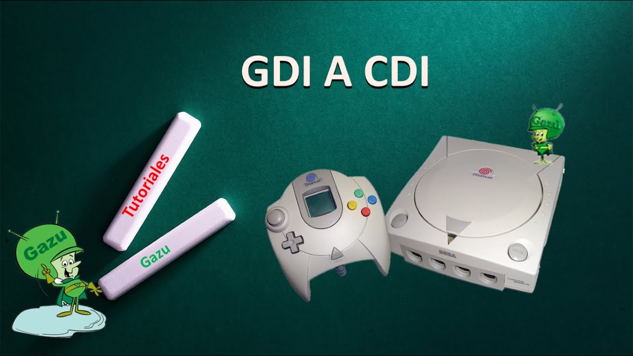 Convertir juego de sega dreamcast de GDI A CDI - YouTube