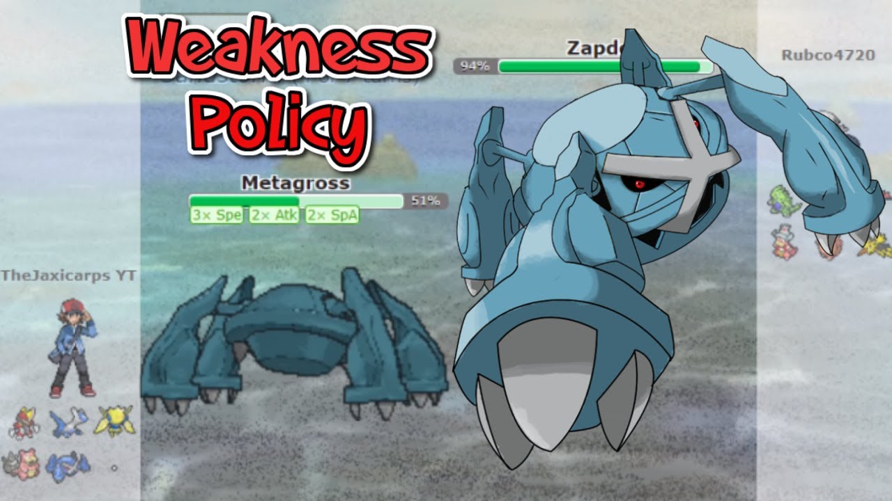 Weakness Policy Metagross Sweep | Pokemon Showdown - YouTube