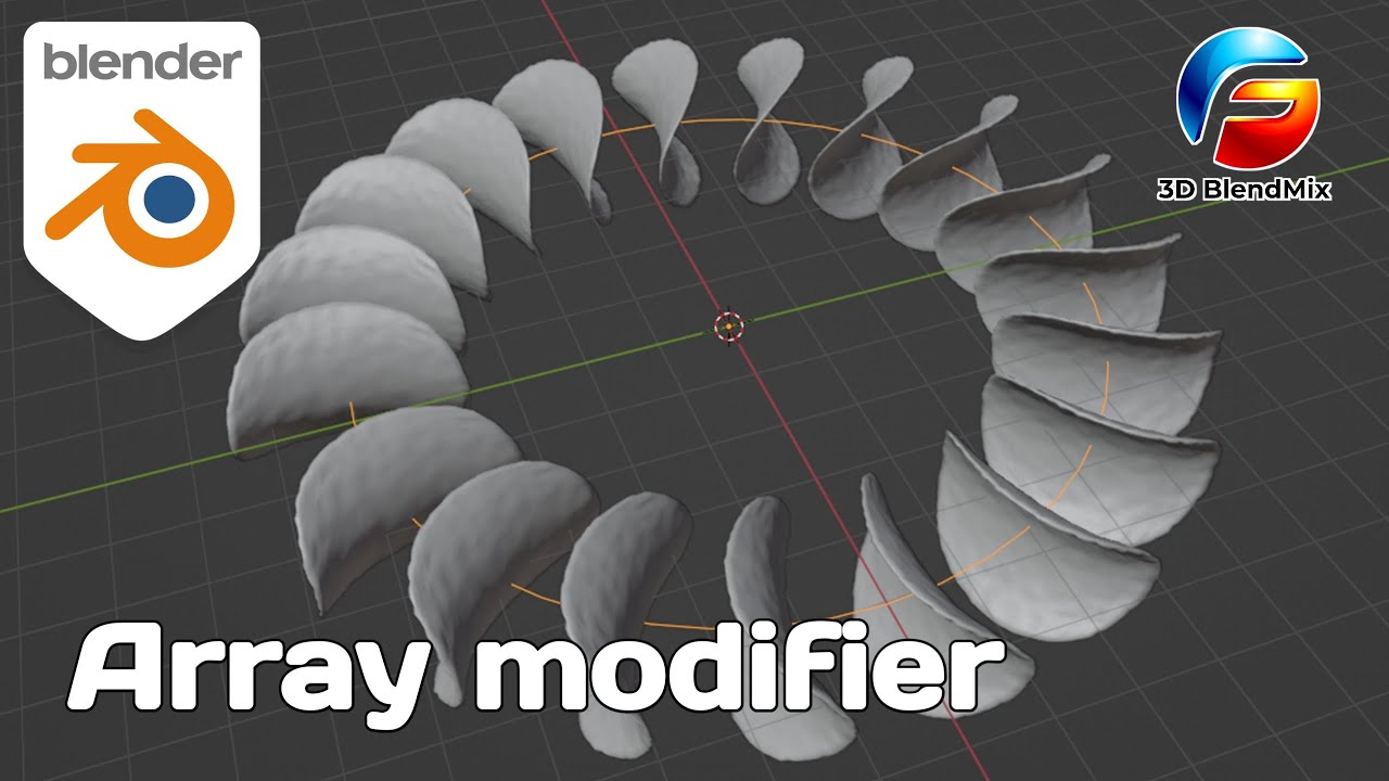 How to use array modifier in Blender - YouTube