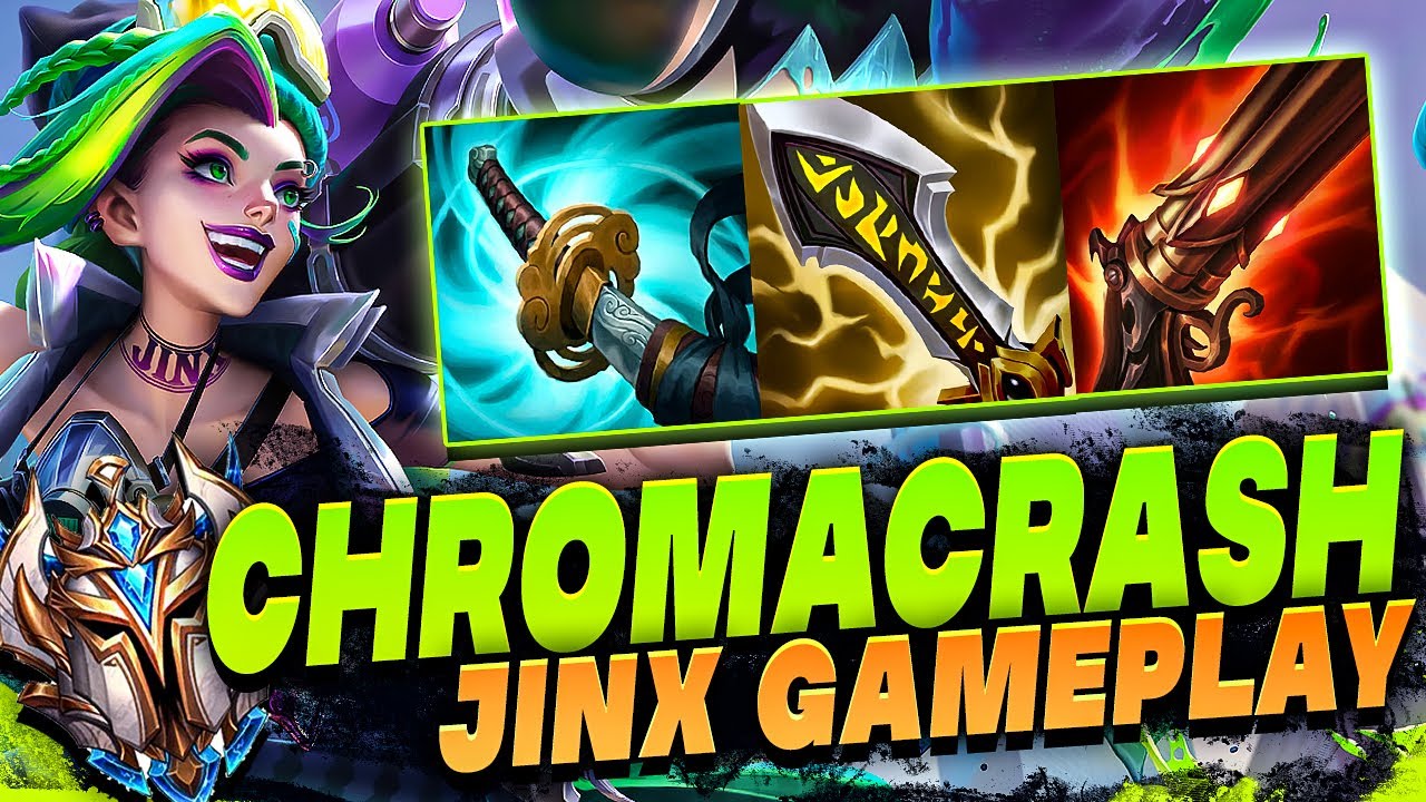 Wild Rift Chromacrash Jinx Gameplay / Challenger Rank - YouTube