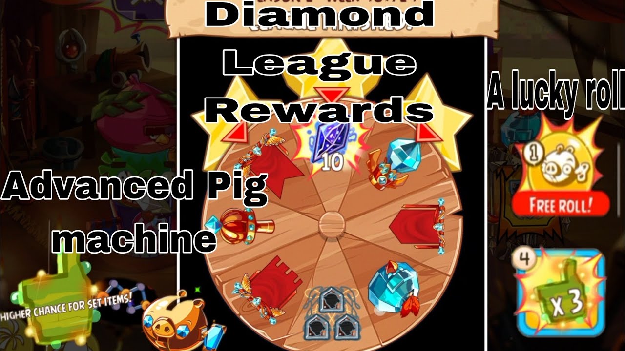 Advanced Pig Machine + Diamond League Rewards and a Lucky roll (Angry ...