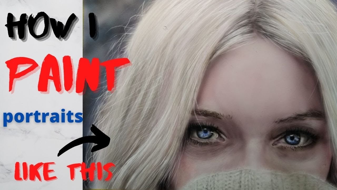 Learn how I paint realistic portraits, an airbrush tutorial. Blending ...