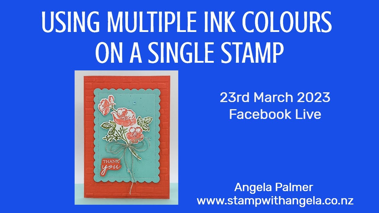 How To Use Multiple Ink Colours On A Single Stamp - YouTube