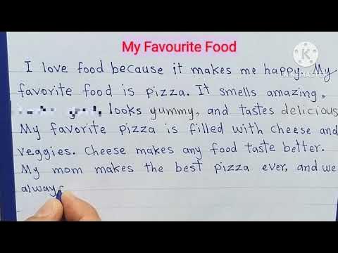 My favourite food essay | my favourite food paragraph - YouTube