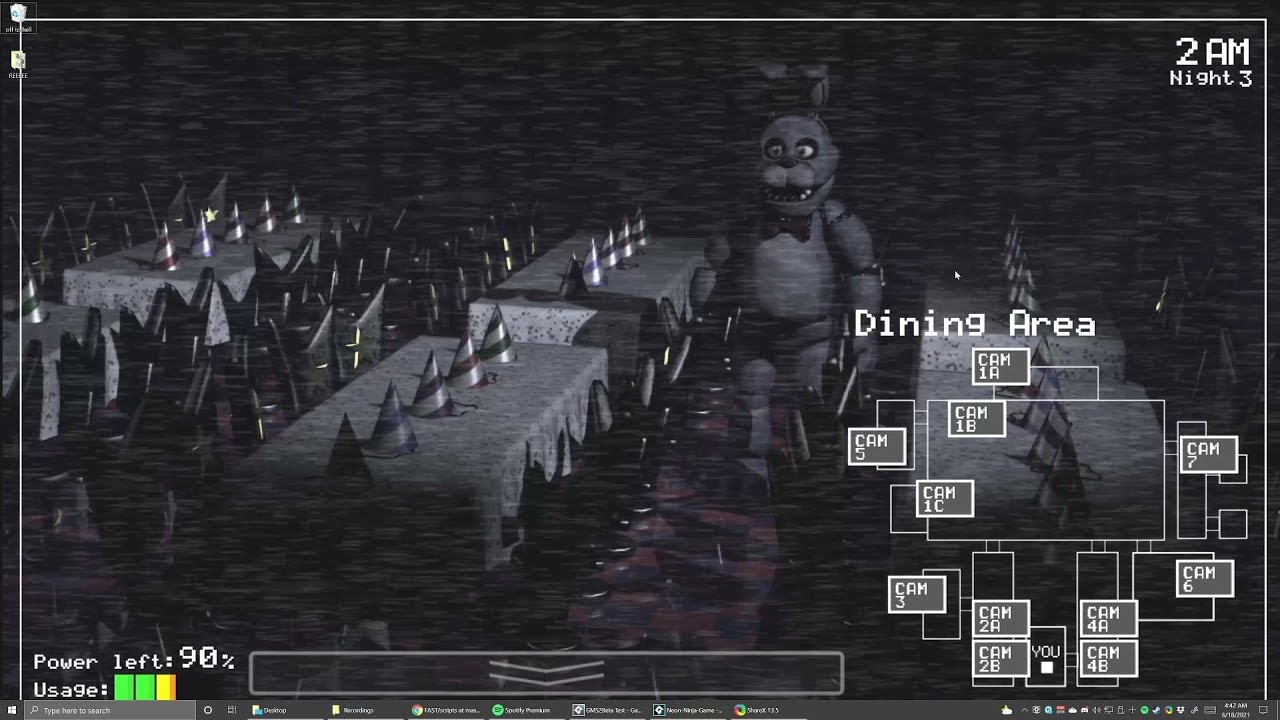 FNAF one night one hour one level one walkthrough - YouTube