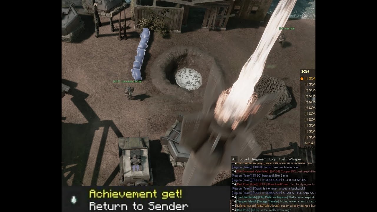 War 83 First Nuke on Ashfields Foxhole (Both sides PoV) - YouTube