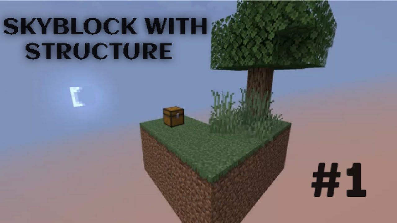 SKYBLOCK WITH STRUCTURES #1 - YouTube