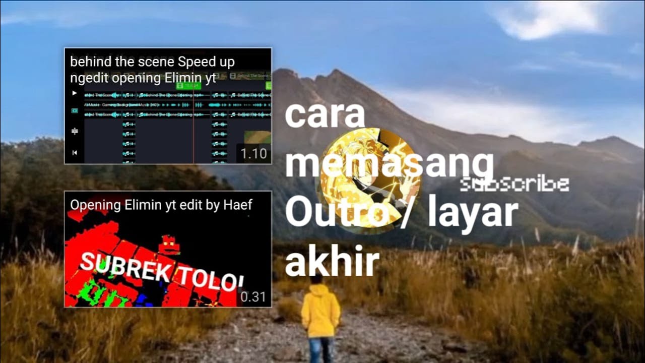 cara memasang background akhir / layar akhir / outro di video youtube ...