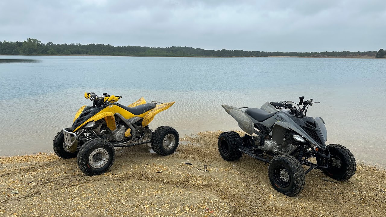 Riding both raptors in the pits PT3 - YouTube