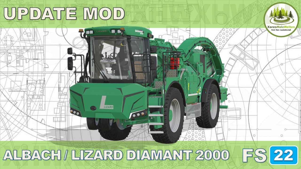 LS22 - Forstinning #77 - Albach/Lizard Diamant 2000 Update - YouTube