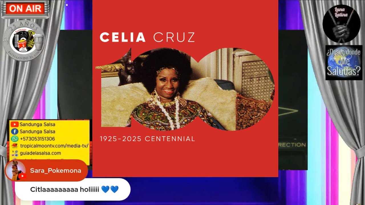 Una hora con CELIA CRUZ: 100 años de la sonrisa de la salsa - Sábado 18 ...